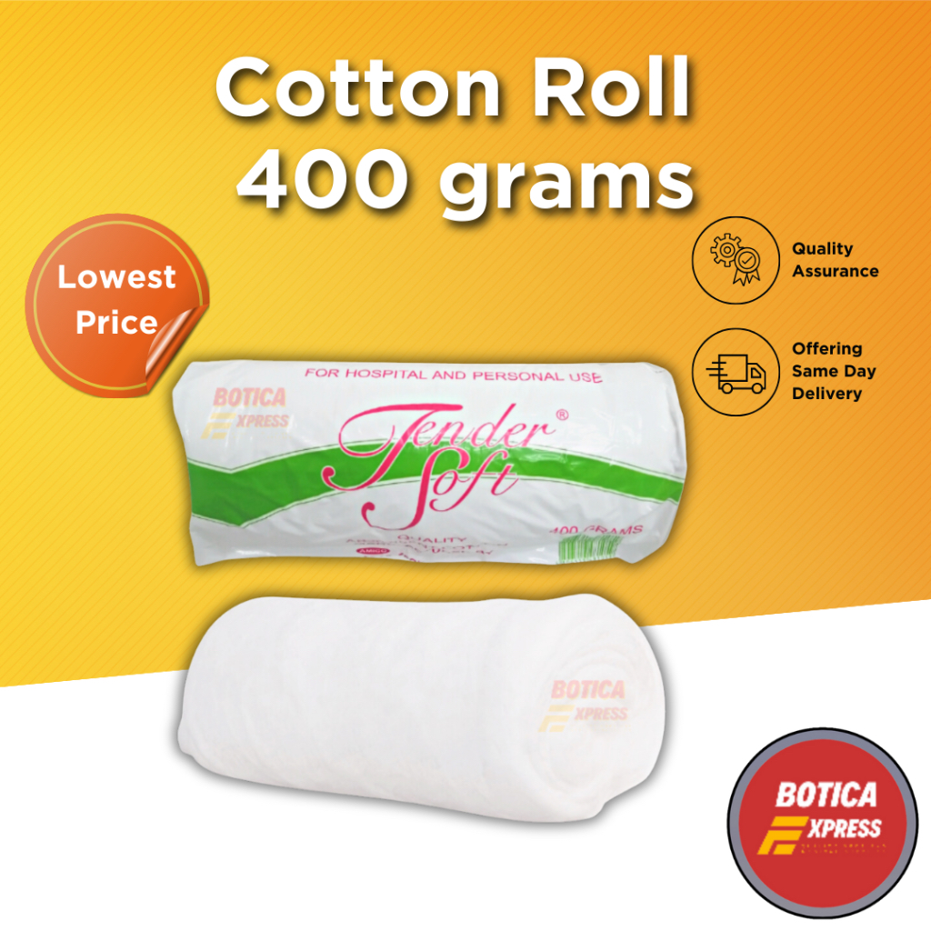 Cotton Roll Tender Soft 400 grams | Shopee Philippines