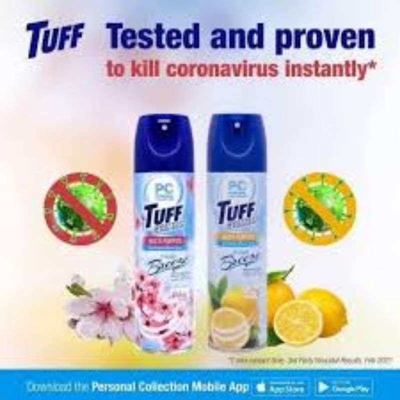 TUFF GERMBAN MULTI PURPOSE DISINFECTANT & ROOM SPRAY 250ml | Shopee ...