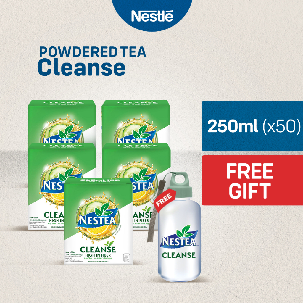 Nestea Cleanse Lemon Cucumber Powdered Green Tea with Fiber 250ml ...