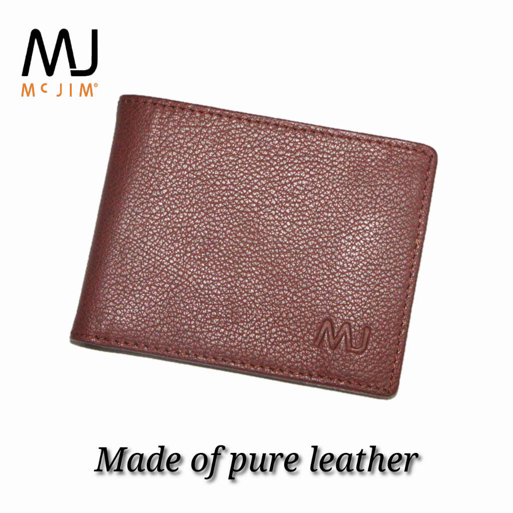 MJ by McJIM Billfold Leather Wallet | Shopee Philippines