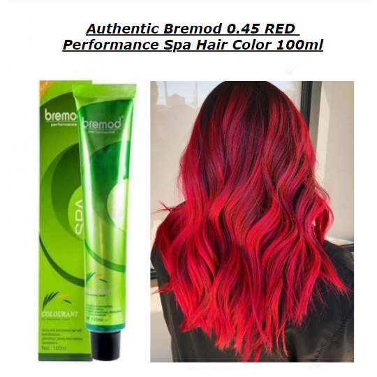 SET BREMOD SPA HAIR COLOR WITH OXIDIZING RED 0.45 | Shopee Philippines