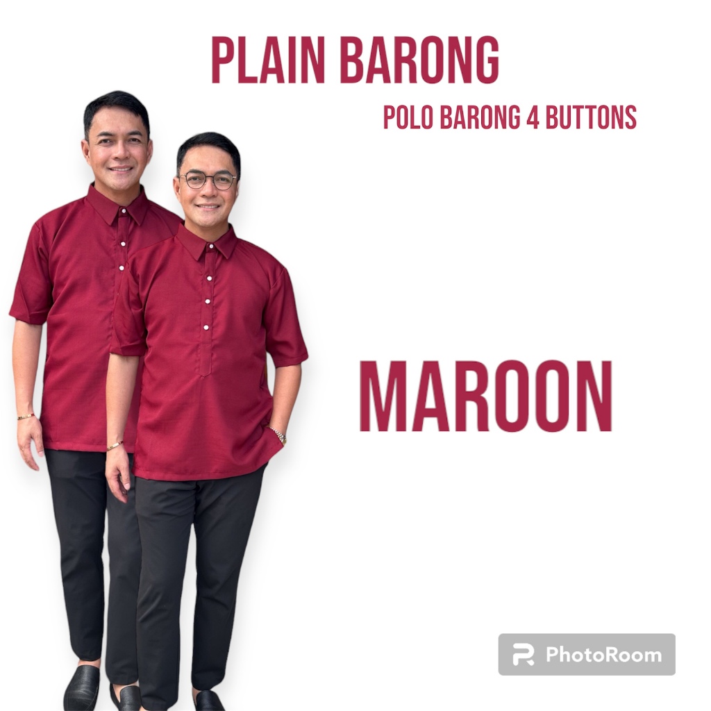 PREMIUM QUALITY! PLAIN COLORED POLO BARONG | Shopee Philippines