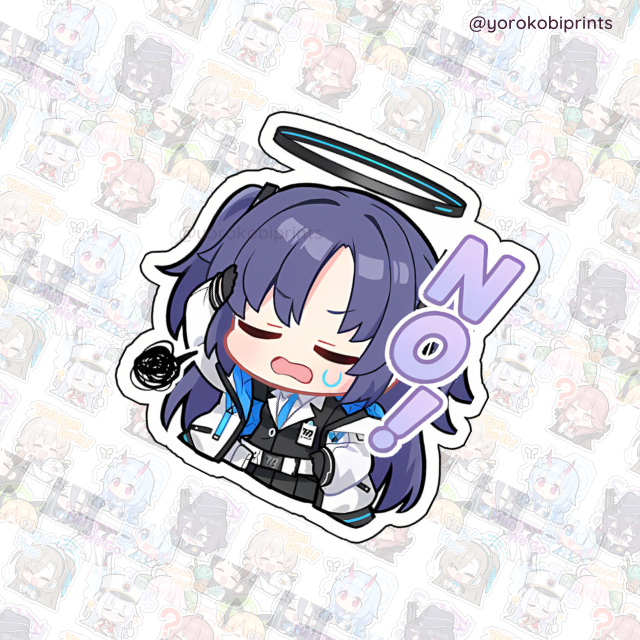 Blue Archive - Aru Asuna Hina - Club Chat Emote - Chibi, Emoji ...