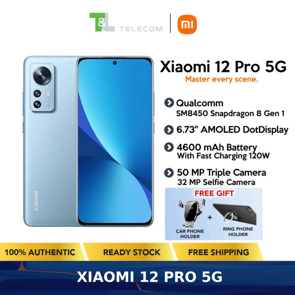 Xiaomi 12 Pro Dual Sim 12GB+256GB 5G - GLOBAL VERSION | Free Shipping ...