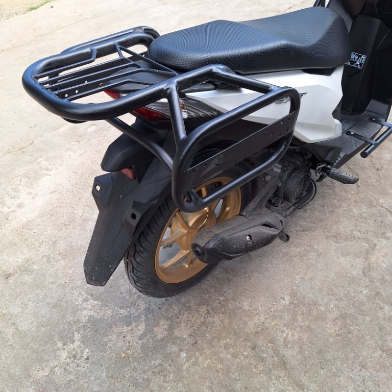 HONDA BEAT V2/V3 - TOP BOX BRAKET WITH SIDE PANNIER (HEAVY-DUTY)powder ...