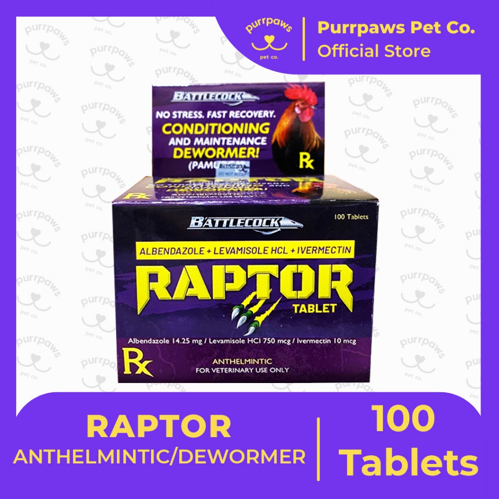 RAPTOR Anthelmintic/Dewormer (100 Tablets) | Shopee Philippines