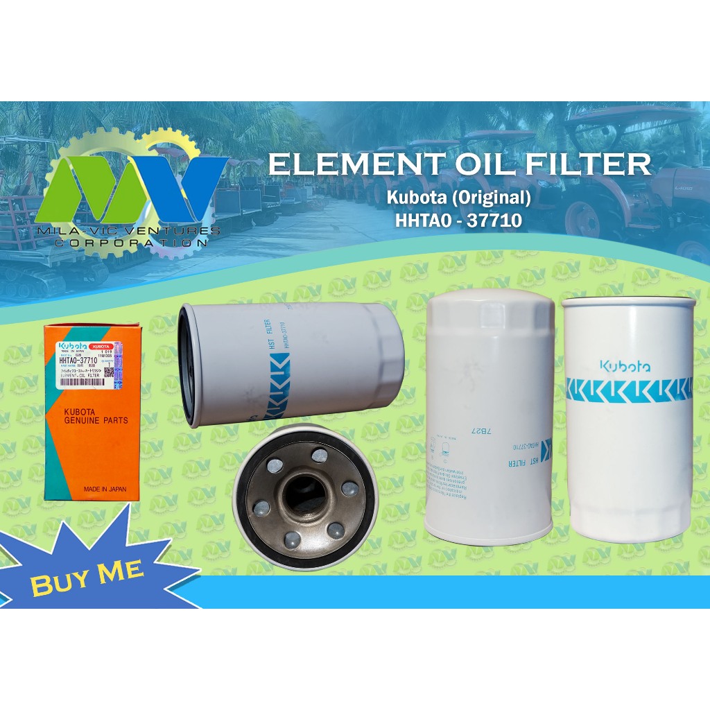 ELEMENT OIL FILTER KUBOTA (ORIGINAL) HHTA0 - 37710 | Shopee Philippines