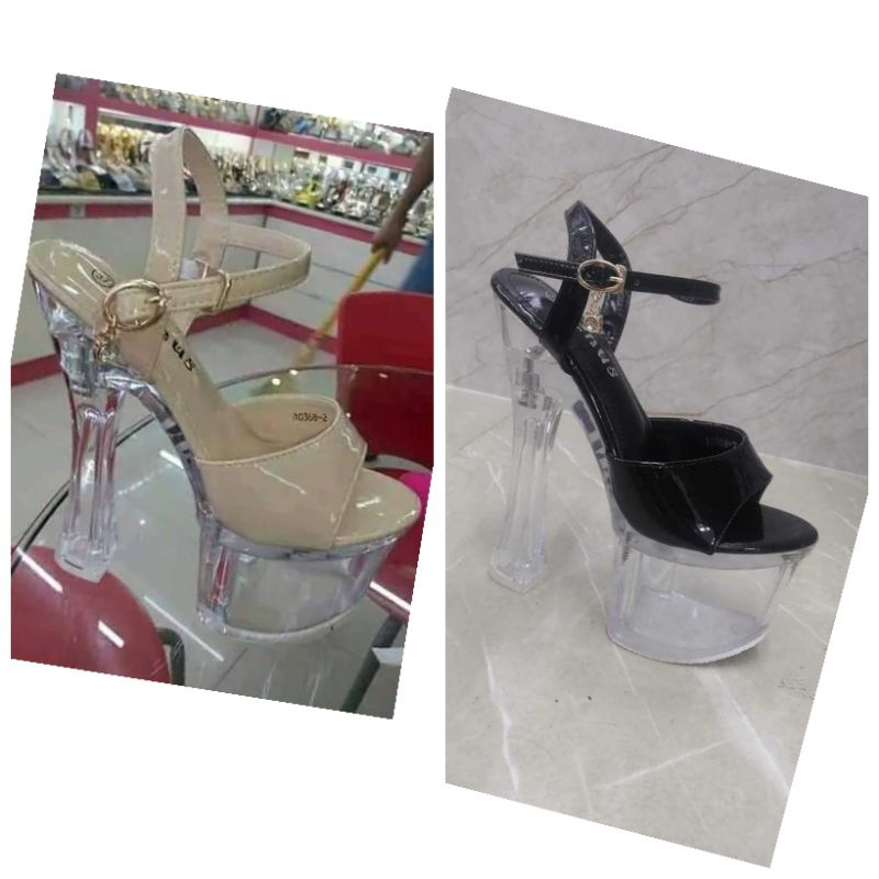 glass high heels 7 inch | Shopee Philippines