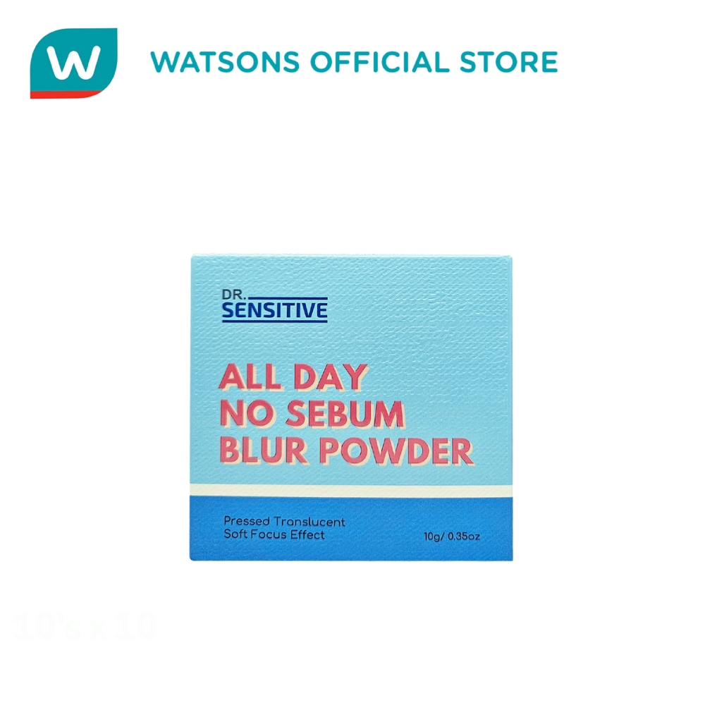 DR SENSITIVE All Day No Sebum Blur Powder Translucent 10g | Shopee ...