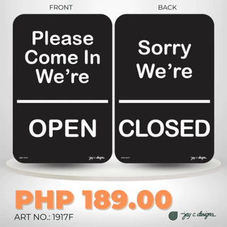 Shop open closed signage for Sale on Shopee Philippines