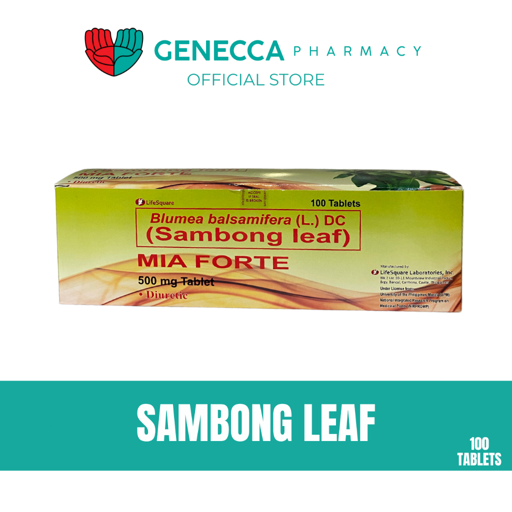 Sambong Leaf Mia Forte Tablet 500mg | Shopee Philippines
