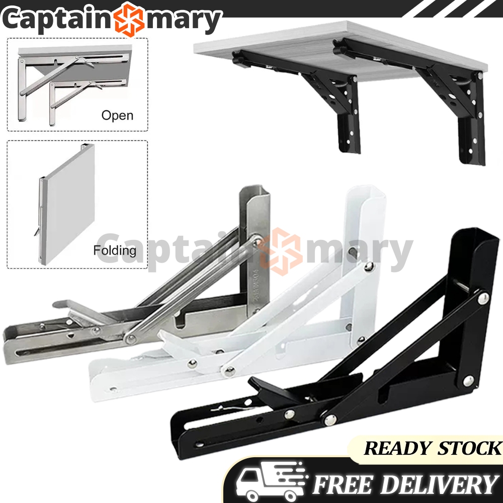 2pcs Metal Folding Angle Bracket Wall Bracket Partition Folding ...