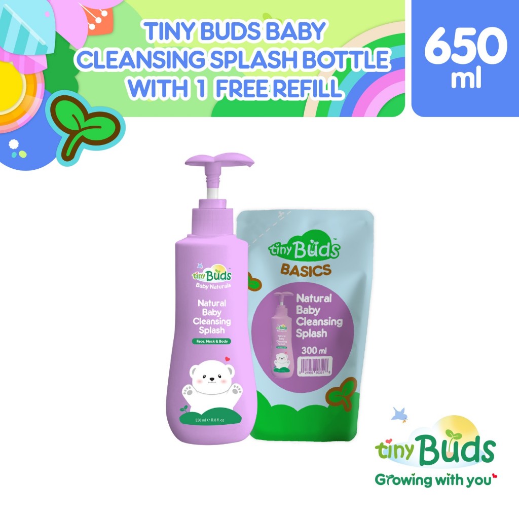 Tiny Buds Baby Cleansing Splash Bottle with 1 FREE REFILL | Shopee ...