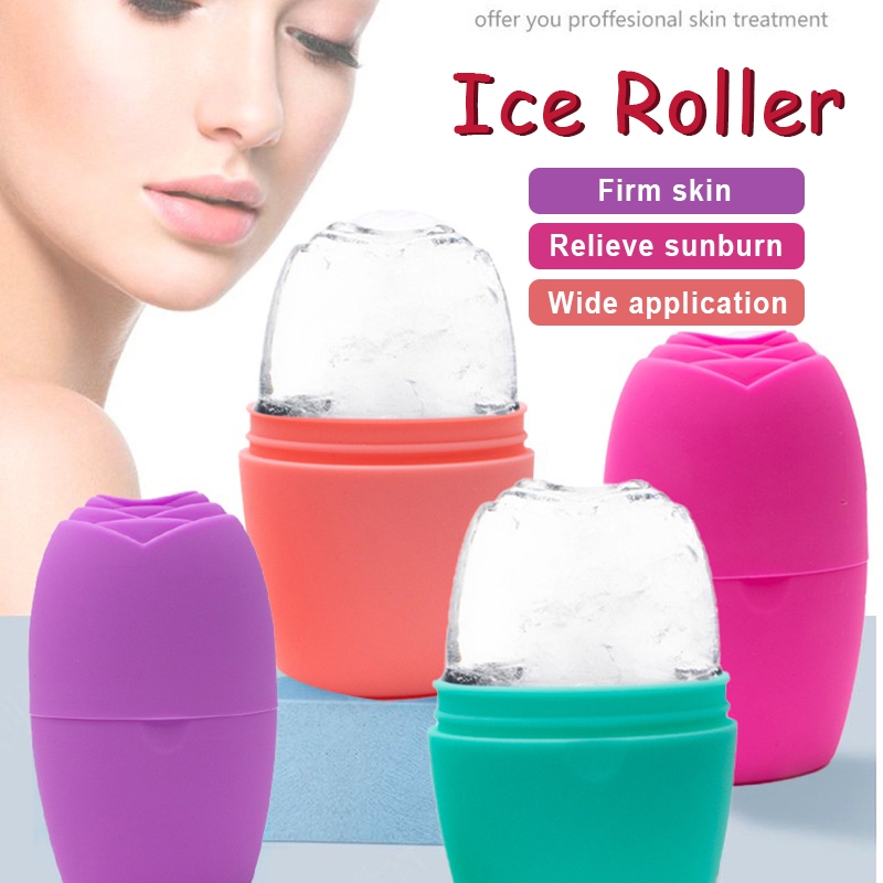 Ice Face Roller Skin Care Silicone Ice Cube Ice Ball Face Massage ...