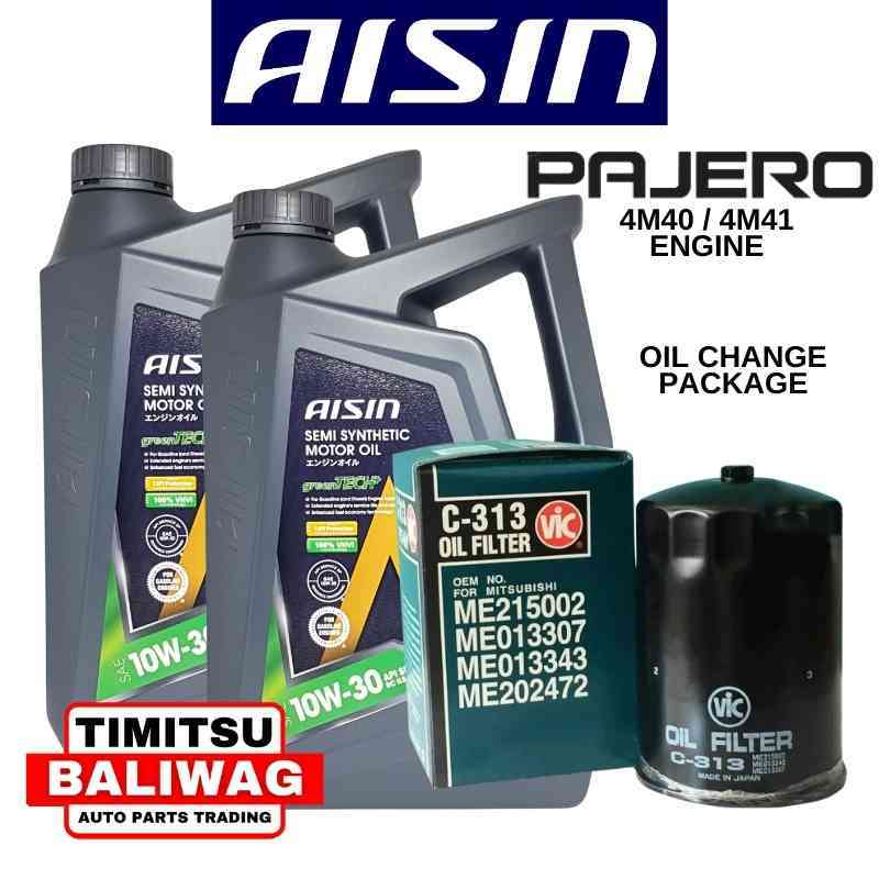 AISIN GREENTECH 10W-30 SEMI SYNTHETIC 8L CHANGE OIL PACKAGE FOR ...