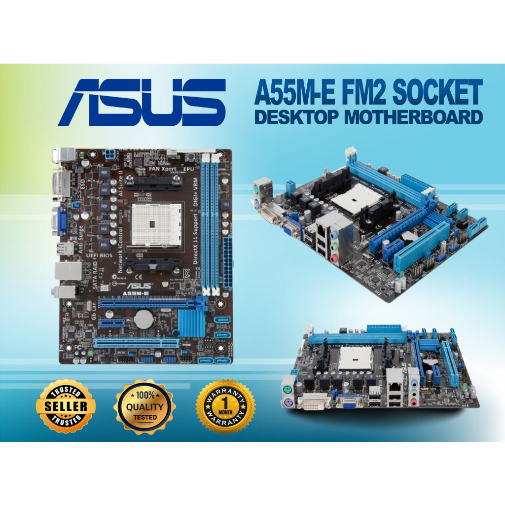 ASUS A55M-F FM2 Socket Motherboard | Shopee Philippines