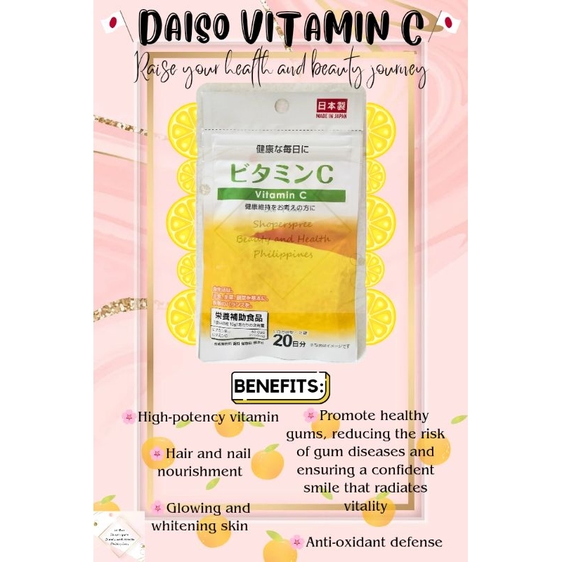 VITAMIN C JAPAN SUPPLEMENTS ( DAISO ) | Shopee Philippines