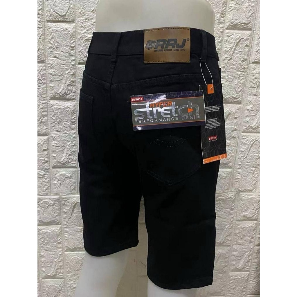 COD RRJ Black short denim maong shorts for mens | Shopee Philippines