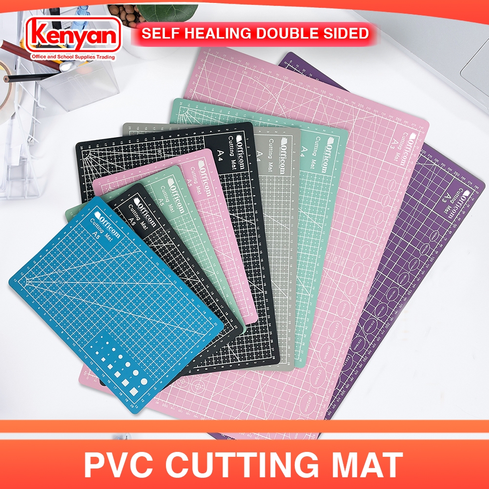 PVC Cutting Mat A3/A4/A5 Size Self Healing Double Sided Cutting Pad ...
