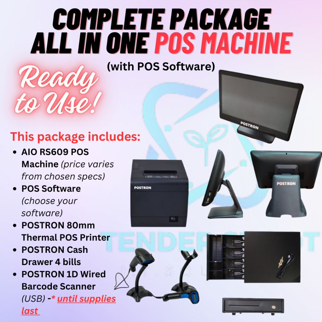 POSTRON AIO (All-In-One) RS609 i5 8gb 128gb 15.6” Touch Screen POS ...