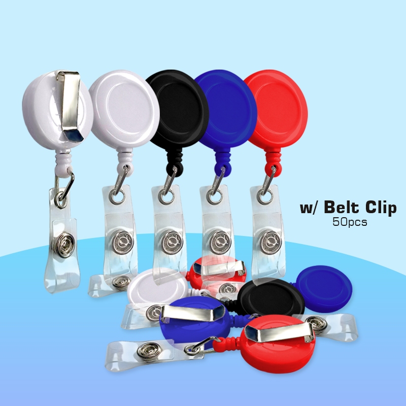 Retractable ID clip holder w/ belt clip - 50PCS | Shopee Philippines