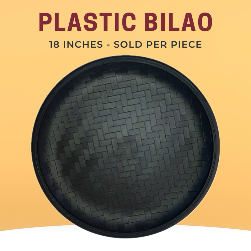 Black Plastic Bilao 10”, 12”, 14”, 16”, 20” Sold per Piece | Shopee ...