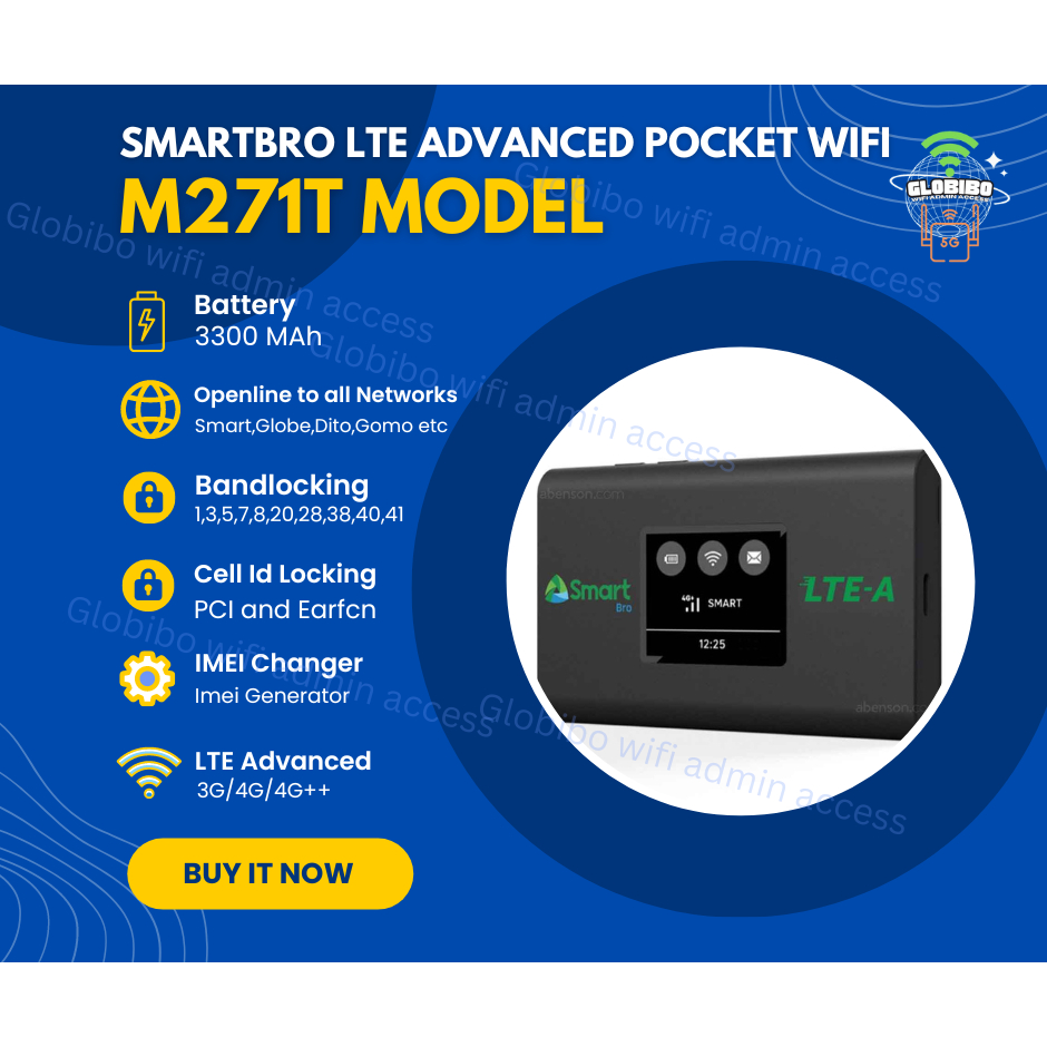 SMARTBRO OPENLINE M271T ADVANCE LTE POCKET WIFI ( GLOBE, TM, SMART, DITO, GOMO) | Shopee Philippines