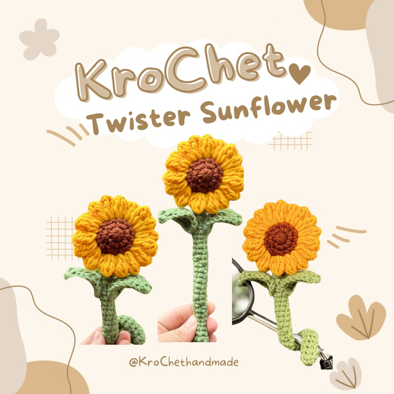 Crochet Twister Sunflower (krochethandmade) | Shopee Philippines