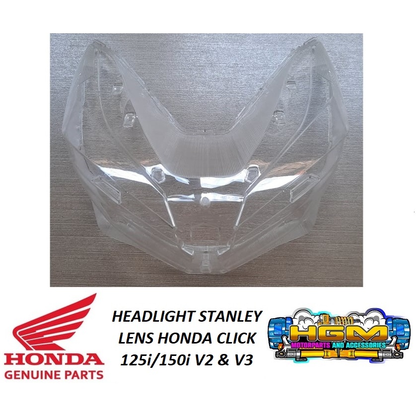HEADLIGHT STANLEY LENS HONDA CLICK 125i/150i V2 & V3 GAME CHANGER ...