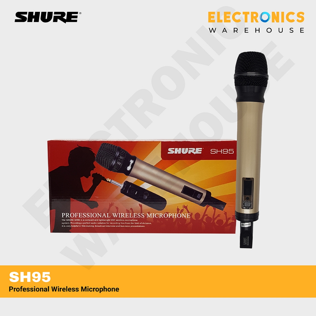 Original SH95 Professional VHF Wireless Microphone | Shopee Philippines