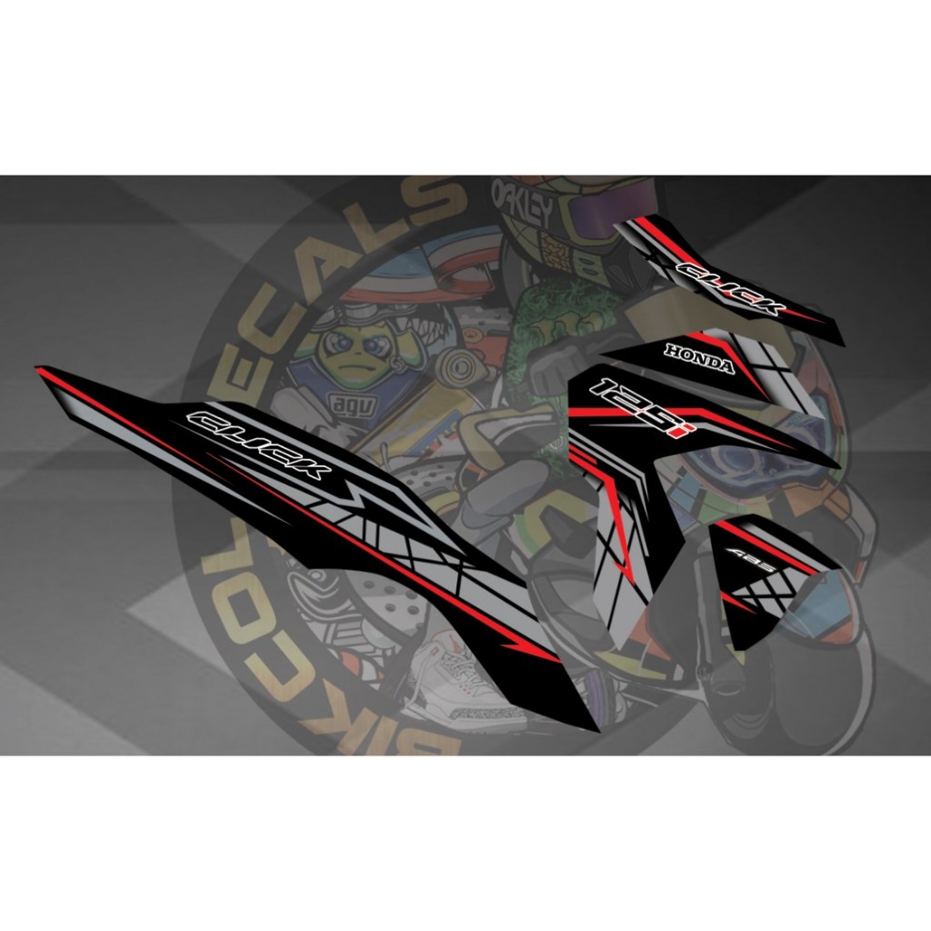 honda click v3 decals 20 bikcol decals | Shopee Philippines