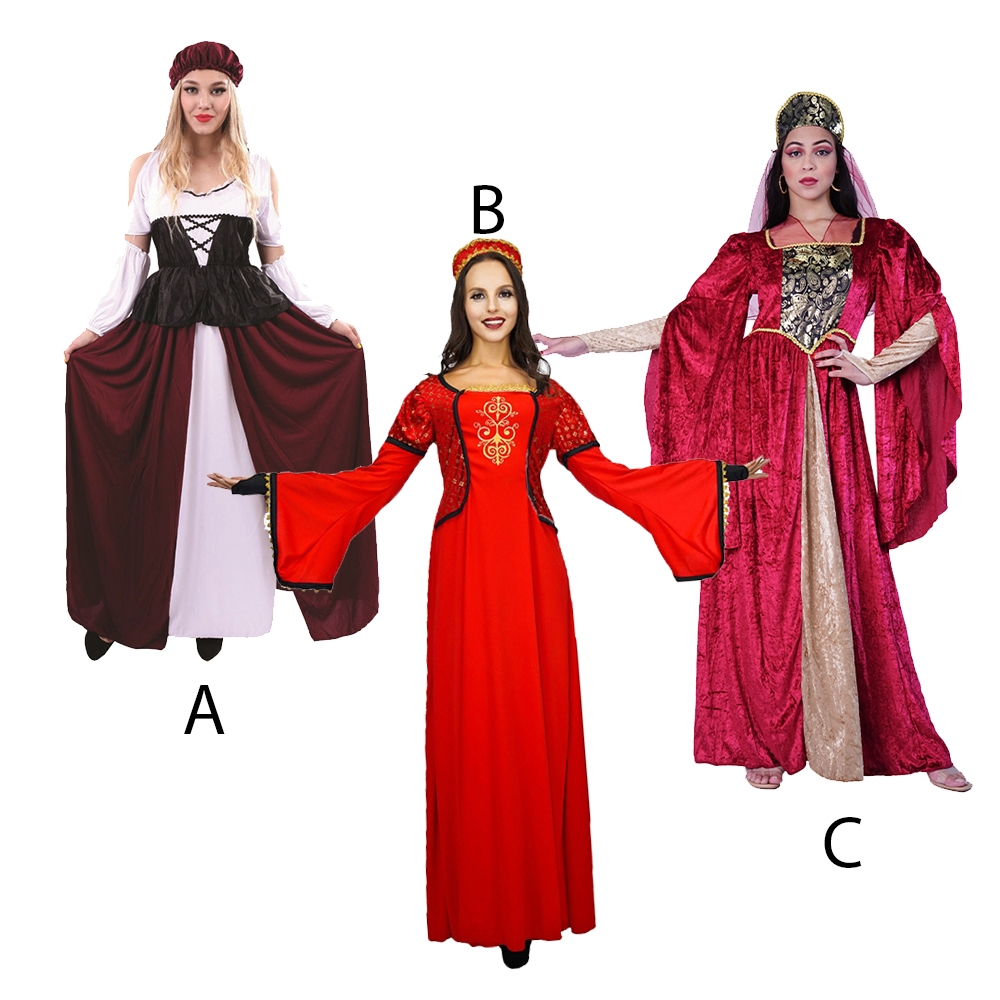 Medieval Renaissance Costume for Women Middle Ages Dress Adults ...