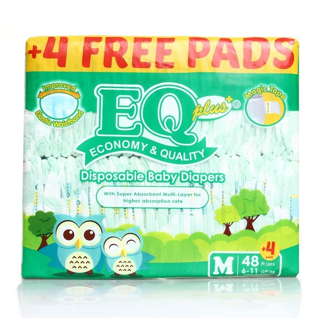 EQ Plus Jumbo Pack Medium 48's - Tape Baby Diapers | Shopee Philippines