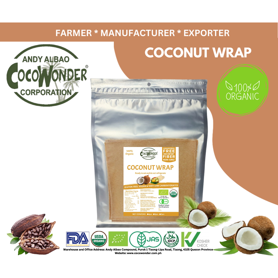 CocoWonder - COCONUT WRAP, For Keto Diet & Gluten Free, Fresh Lumpia ...