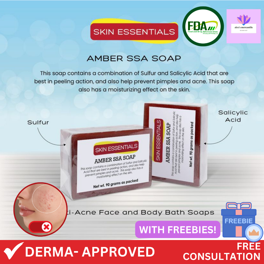 Skin Essentials Amber Sulfur and Salicylic Acid Soap SSA | Shopee ...
