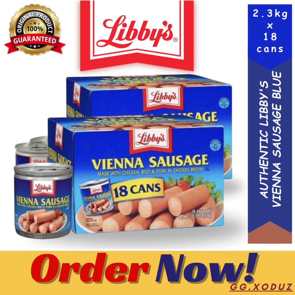 1 Box [18 cans] Authentic Libby's Vienna Sausage Blue 2.3kg [US made ...