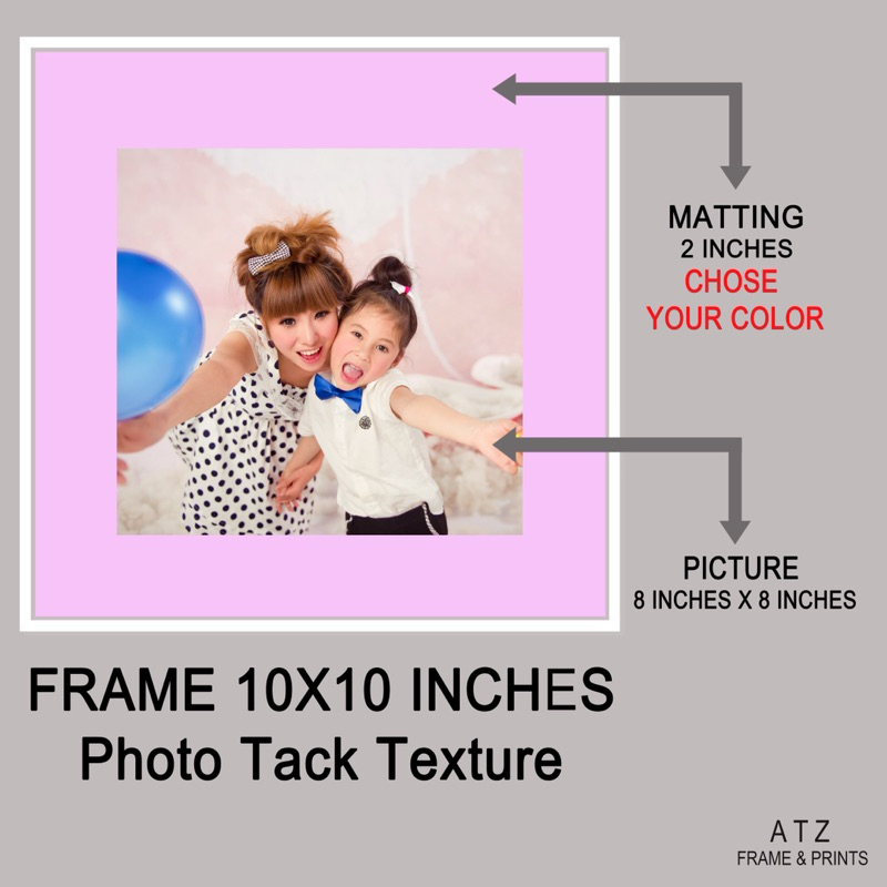 Aesthetic Photo Frame 10x10 with Free Print of Picture/No Glass ...
