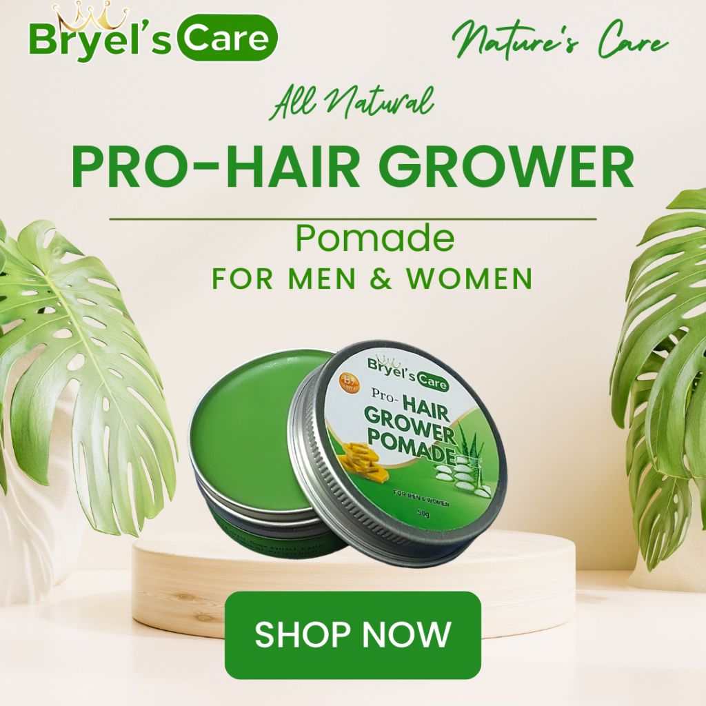 Bryel's 1pc Hair Grower Pomade for Men and Women Aloe Vera Biotin Gugo Castor Avocado Healthy ...