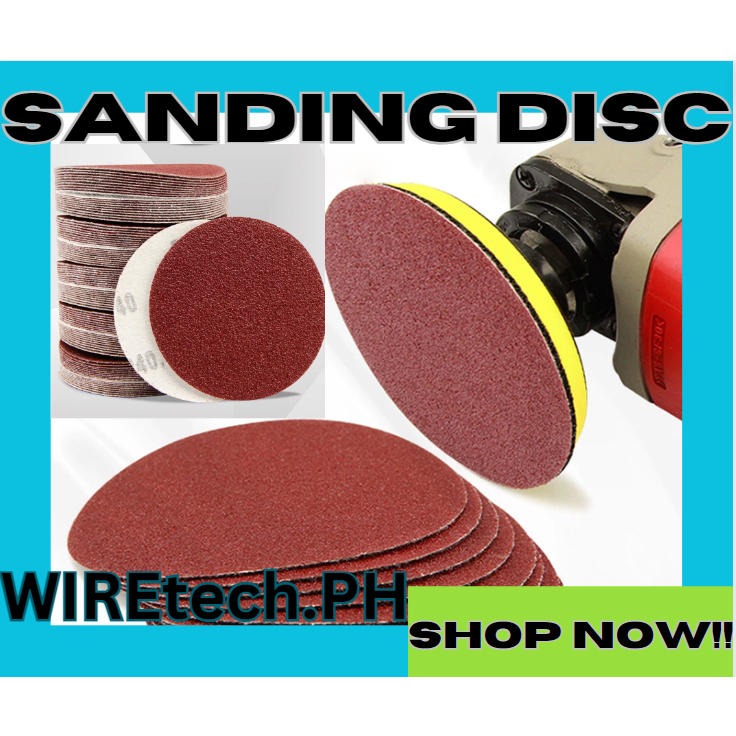 10PCS Round Sandpaper, Abrasive Paper for Polishing, Varnishing Orbital ...