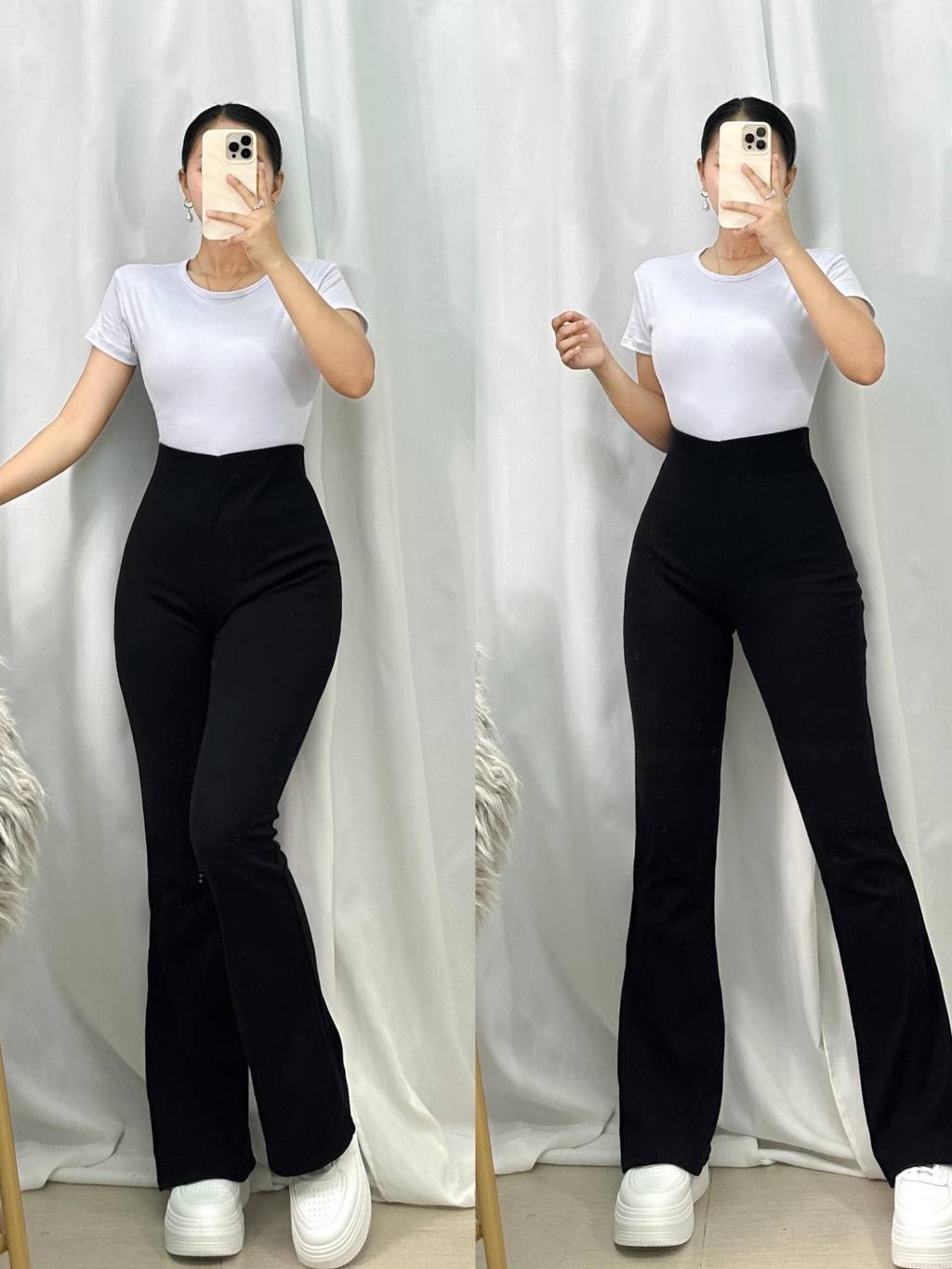 Premium Quality Flare Pants For Women (Makapal Tela) | Shopee Philippines