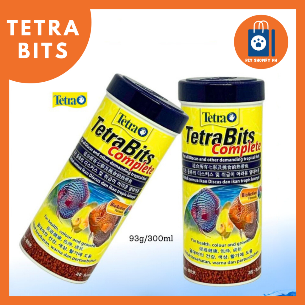 Tetra Bits Complete Discuss and Tropical Fish Food in 93g/300ml ...