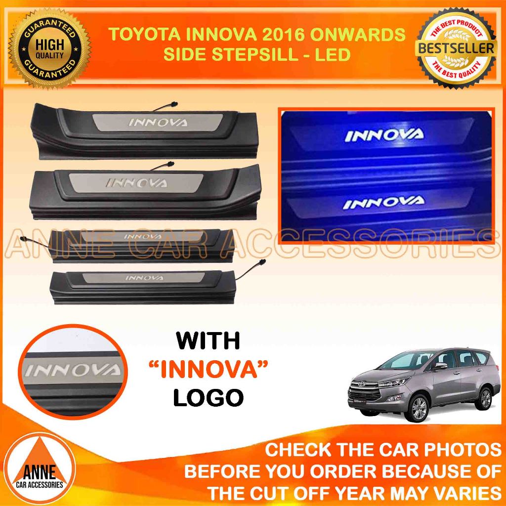 Toyota Innova 2016 - Onwards Door Side Step Sill / Side Stepsill ...