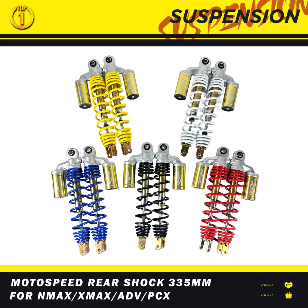 TOP1 PH 1 Pair Rear Dual Shock Absorber with Gas Tank 335mm For Nmax/ER ...