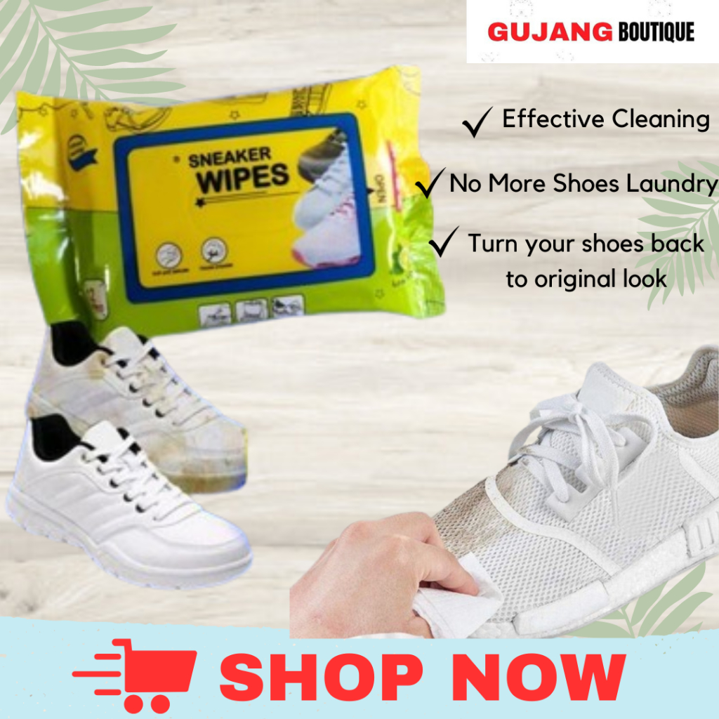 GB Sneakers Shoe Cleaning Wipes Whitening Shoe Care | Shopee Philippines