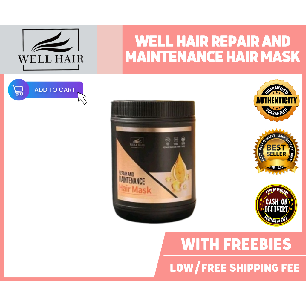 WELL HAIR REPAIR AND MAINTENANCE HAIR MASK 1000G | Shopee Philippines
