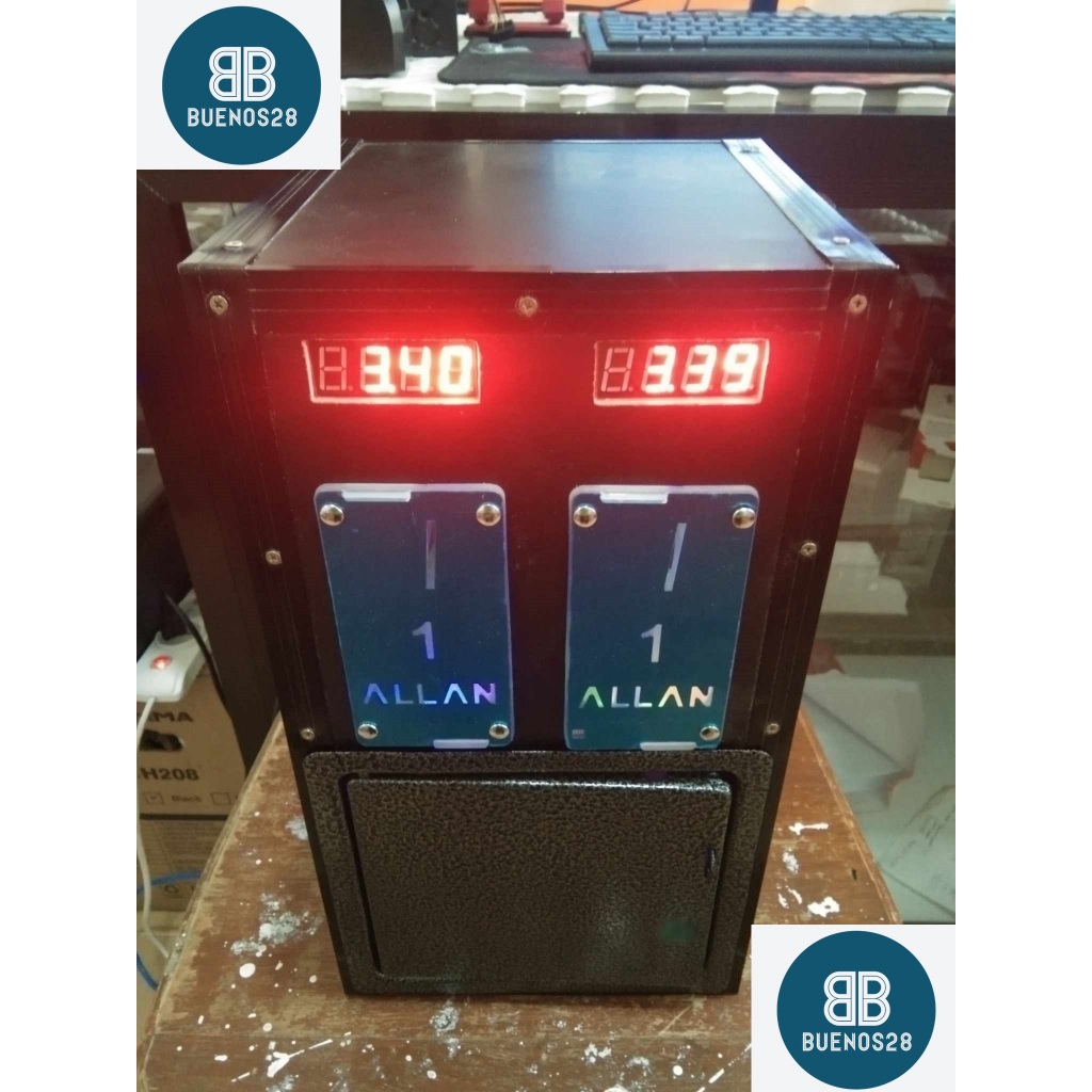 Wood Dual Coinslot Box Piso/Lima/Universal | Shopee Philippines