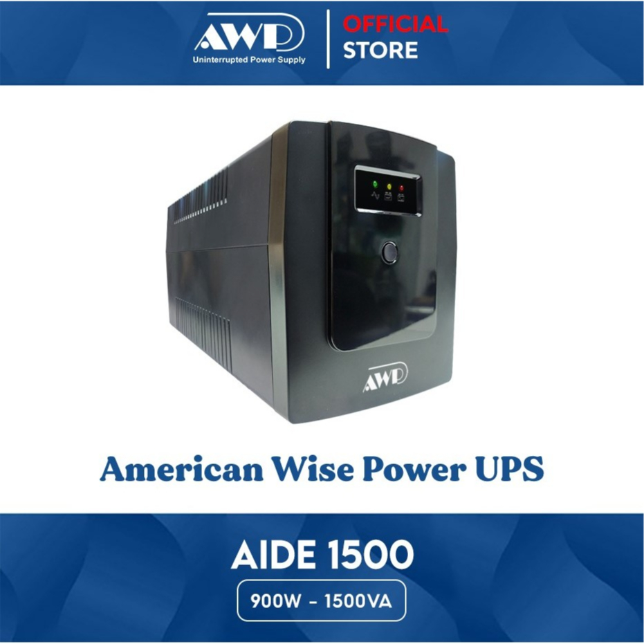 AWP Aide 900W-1500VA UPS with AVR Uninterruptible Power Supply (6 ...