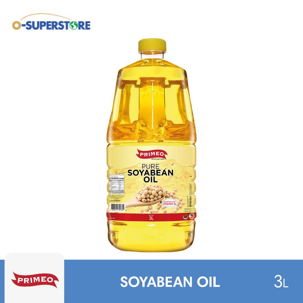 Primeo Pure Soya / Soyabean Oil 3L | Shopee Philippines