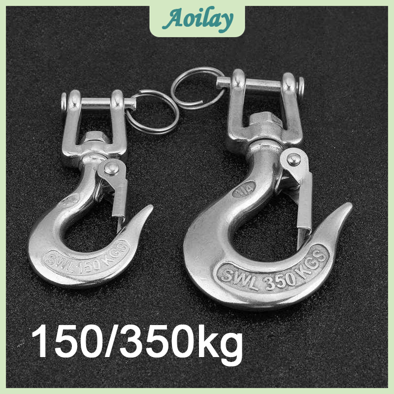 150KG 350KG 304 Stainless Steel Swivel Eye Clevis Lifting Hook Swivel ...