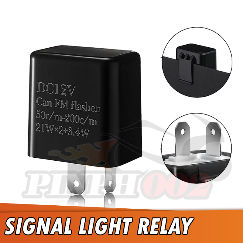 Motorcycle 12V Black Relay LED Light Flasher Turn Signal Indicator ...